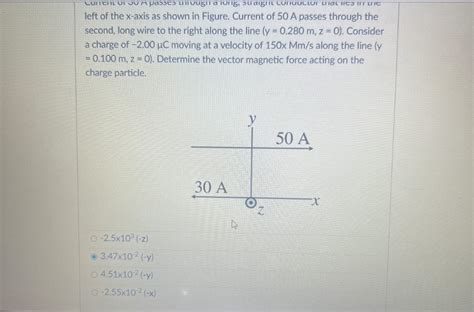 Left Of The X Axis As Shown In Figure Current Of Chegg
