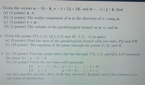 solved 4 the position vector of a particle moving through