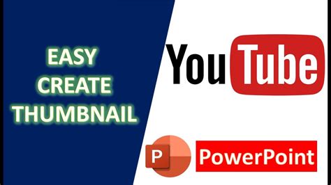 Easy Create Youtube Thumbnail How To Create Thumbnail Using PowerPoint Easy Tutorial Video