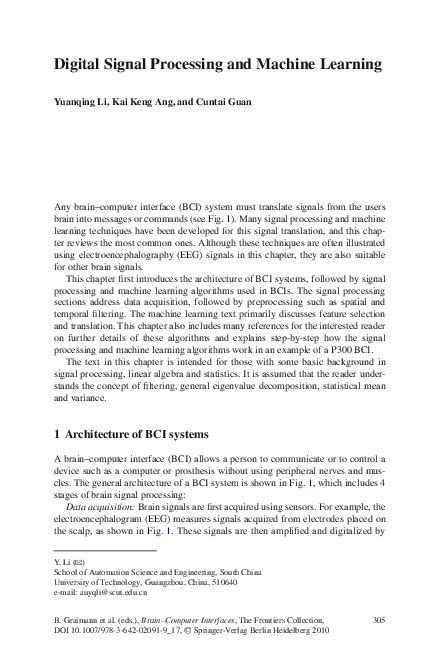pdf digital signal processing and machine learning