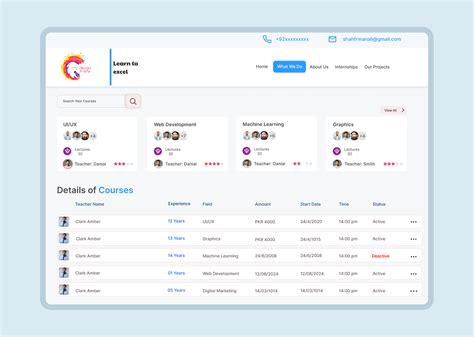 E Learning Website Design Behance