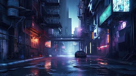 Night City Street Backgrounds