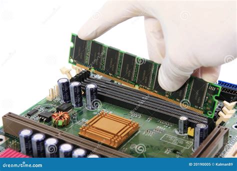Installing Memory Stock Image Image Of Built Attach 20190005