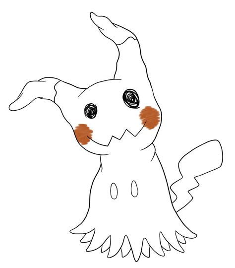 Mimikyu Lineart By Ariannathekeybearer On Deviantart