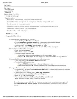 Troubleshoot Ip Configuration Am Testout Labsim