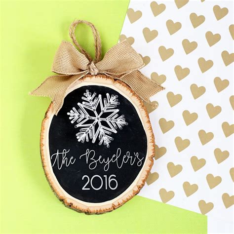 Wood Slice String Art Ornament Sugar Bee Crafts