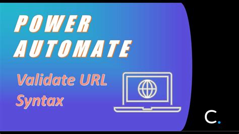 how to validate url syntax in power automate youtube
