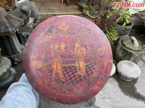 民俗老物件木制品收纳盒首饰盒漆画文化收藏下乡尺寸见图 价格420元 Se91146419 木箱 零售 7788收藏收藏热线