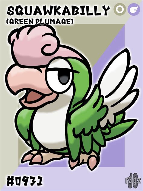 0931 Squawkabilly Green Shiny By Jcr3gz On Deviantart