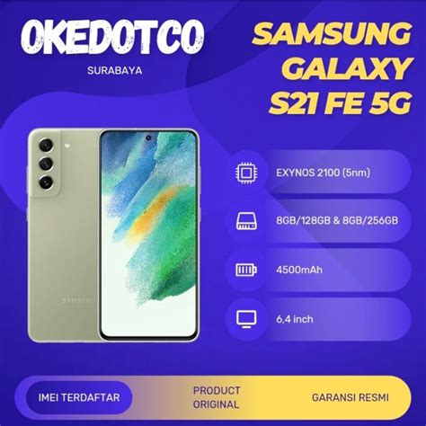 Jual Samsung Galaxy S21 Fe 5g 8256gb 8128gb Garansi Resmi Shopee