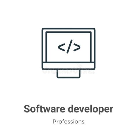 Application And Software Develop Line Icon Vector Application And Software Develop Outline