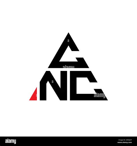 Cnc Triangle Letter Logo Design With Triangle Shape Cnc Triangle Logo