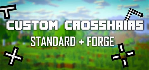 Custom Crosshairs Added Forge Crosshairs Minecraft Bedrock Addons