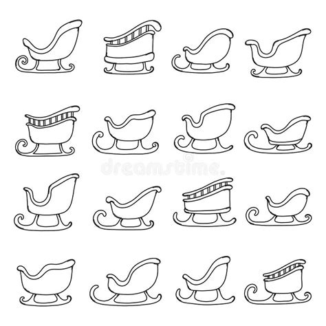 Conjunto De ícones Do Vetor De Rabisco Desenho Ilustrativo Traçado