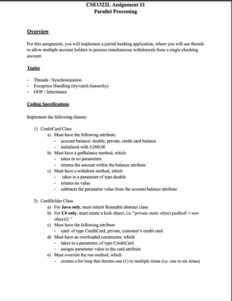 Solved Cse L Assignment Parallel Processing Overview Chegg