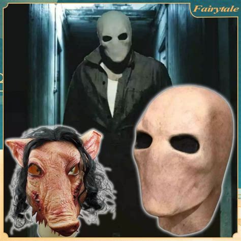 Alien Mask Halloween Alien Mask Latex Headgear Horror Faceless Man Mask