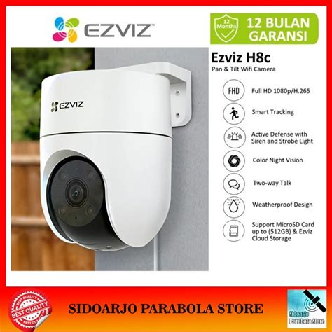Jual Ipcam Ip Camera Kamera Outdoor Ezviz H8c 2mp Full Hd 1080p