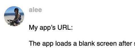 blank screen on load 2 by david report a bug glide community