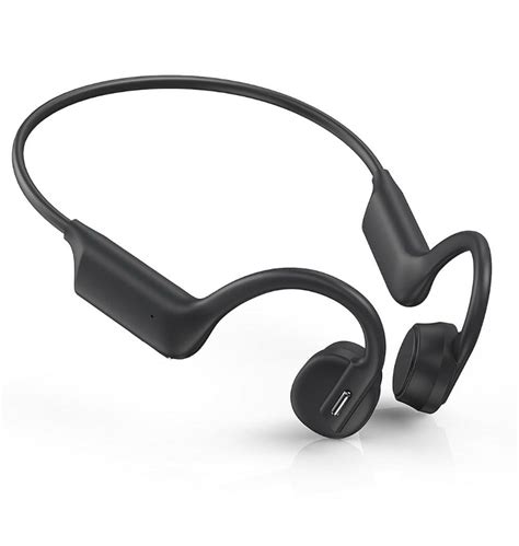 Eyancotoi 골전도 헤드폰 오픈 이어 헤드폰 무선 블루투스 53 마이크 포함 Ipx5 방수 땀 티몬