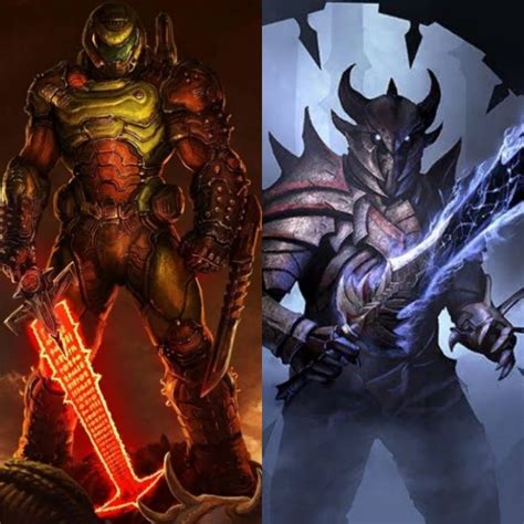 Kratos Dante Vs Doomslayer Dovahkiin Battles Comic Vine
