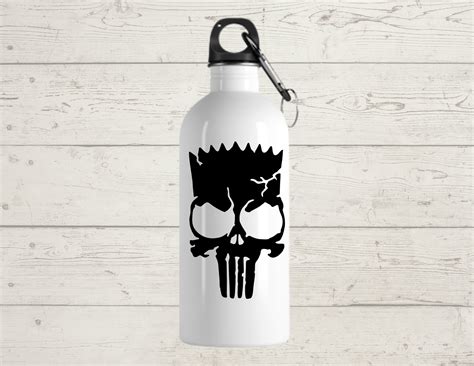 Bart Punisher Svg Laser Cut File Bart Simpson Punisher Etsy Australia