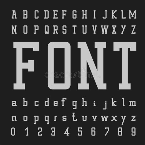 Modern Gothic Font Stock Vector Illustration Of Element 100714476