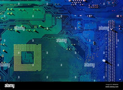 Electronic Circuit Board Close Up Stock Photo Alamy