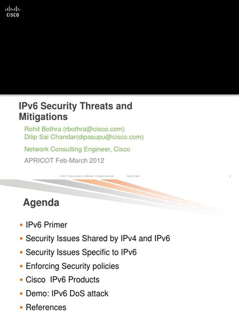 ipv6 security threats mitigations apricot v4 pdf i pv6 internet