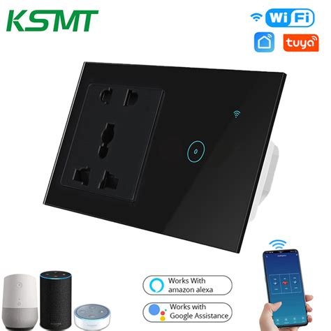 5pin Universal Socket WiFi 1gang Switch Switch And Smart Switch
