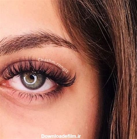 عکس چشم دختر رنگی
