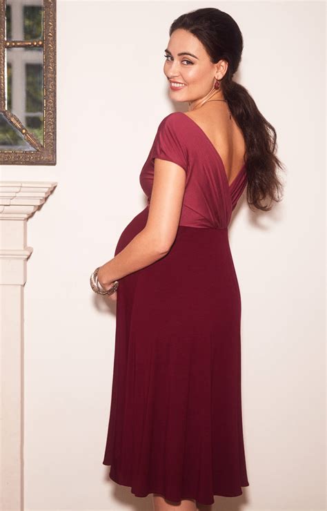 Alessandra Maternity Dress Short Rosey Red Maternity Wedding Dresses