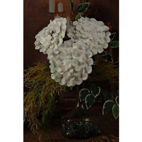 Polyester Artificial Hydrangea Flower Bushes At ₹ 15piece In Surat