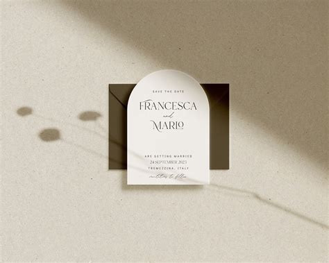 Elegant DIY Save The Date Template For Wedding Digital Print Editable Invitation CHARIO