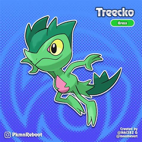 Pokémon Reboot On Instagram “[en 🇺🇲] Meet Treecko The Wood Gecko Pokémon Treecko Is The Grass