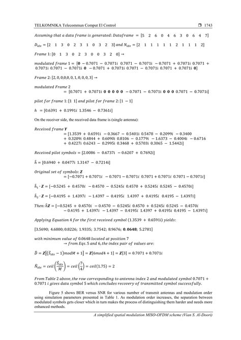 A Simplified Spatial Modulation Miso Ofdm Scheme Pdf