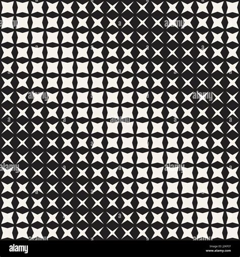 Geometric Seamless Star Shapes Pattern Halftone Gradient Effect