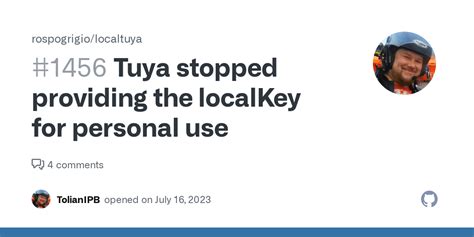Tuya Stopped Providing The Localkey For Personal Use · Issue 1456