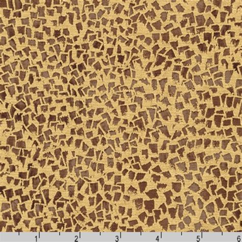 Gustav Klimt Chips Brown On Gold Metallic Robert Kaufman