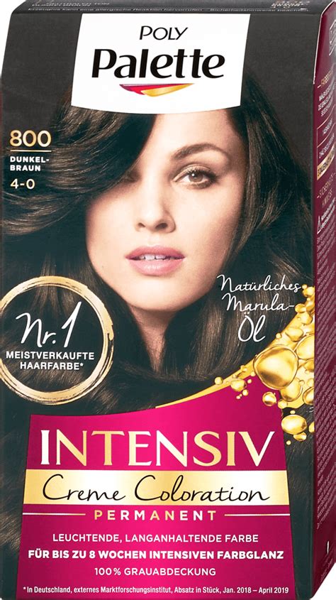 Poly Palette Intensiv Creme Coloration Nr 800 Dunkelbraun 1 St Dmat