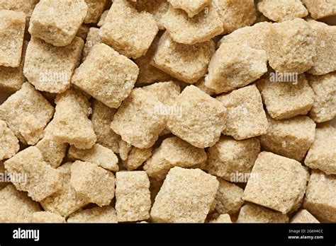 Lumpy Brown Sugar Close Up Background Shallow Depth Of Field Stock