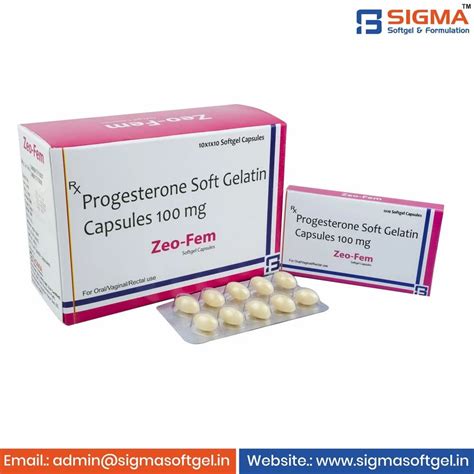 Progesterone Micronised 100 Mg Softgel Capsule At ₹ 1800 Box