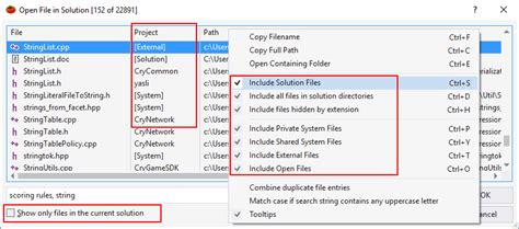 Open File In Solution