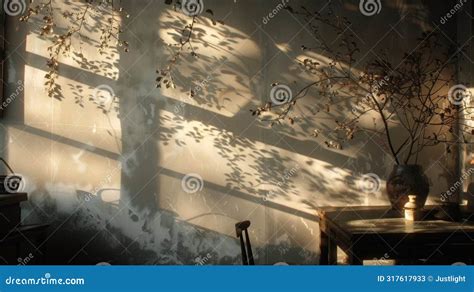 Shadows Flickering On The Walls Adding Depth To The Intimate Setting