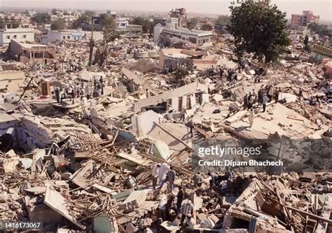 A Scene After Earthquake Hit In Anjar Gujarat India On 29th January