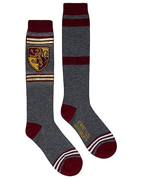 Gryffindor Knee High Socks Harry Potter