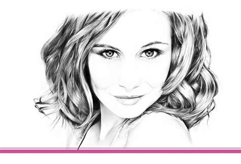 Josefine Preuß Dirk Richter Art Minimal Portrait In Bleistift