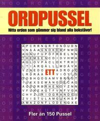 Ordpussel 1 hitta orden som gömmer sig bland alla bokstäver Malin