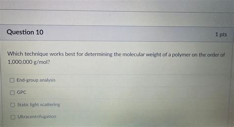 Solved The Difference Between Gpc Analysis And End Group