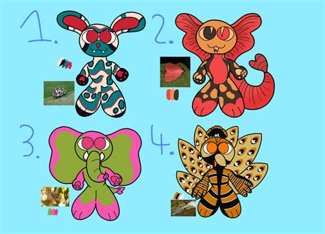 Bug Themed Chibi Adopts 4 4 Open By Mypencildraws On Deviantart