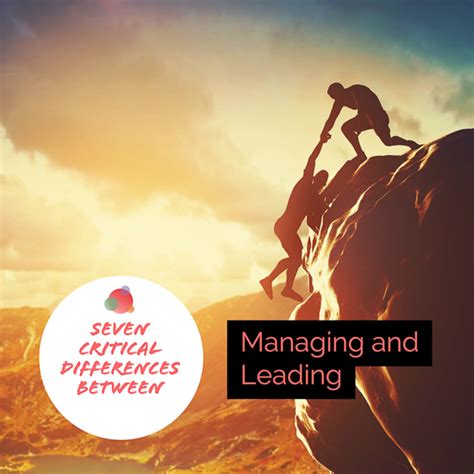 Differences Between Managing And Leading Jacobs Consulting
